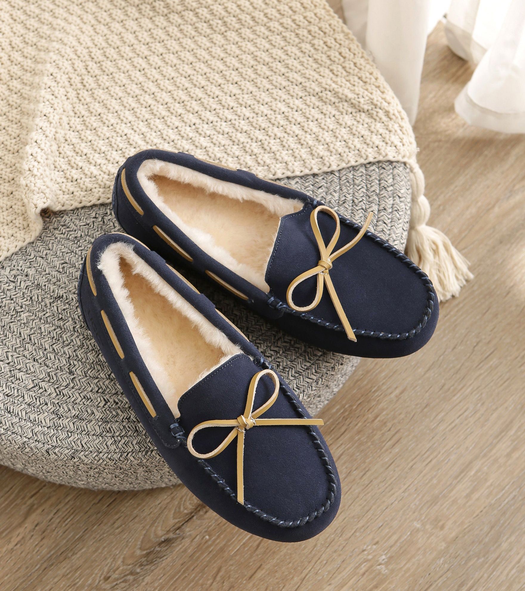 Womens ugg suede loafers store